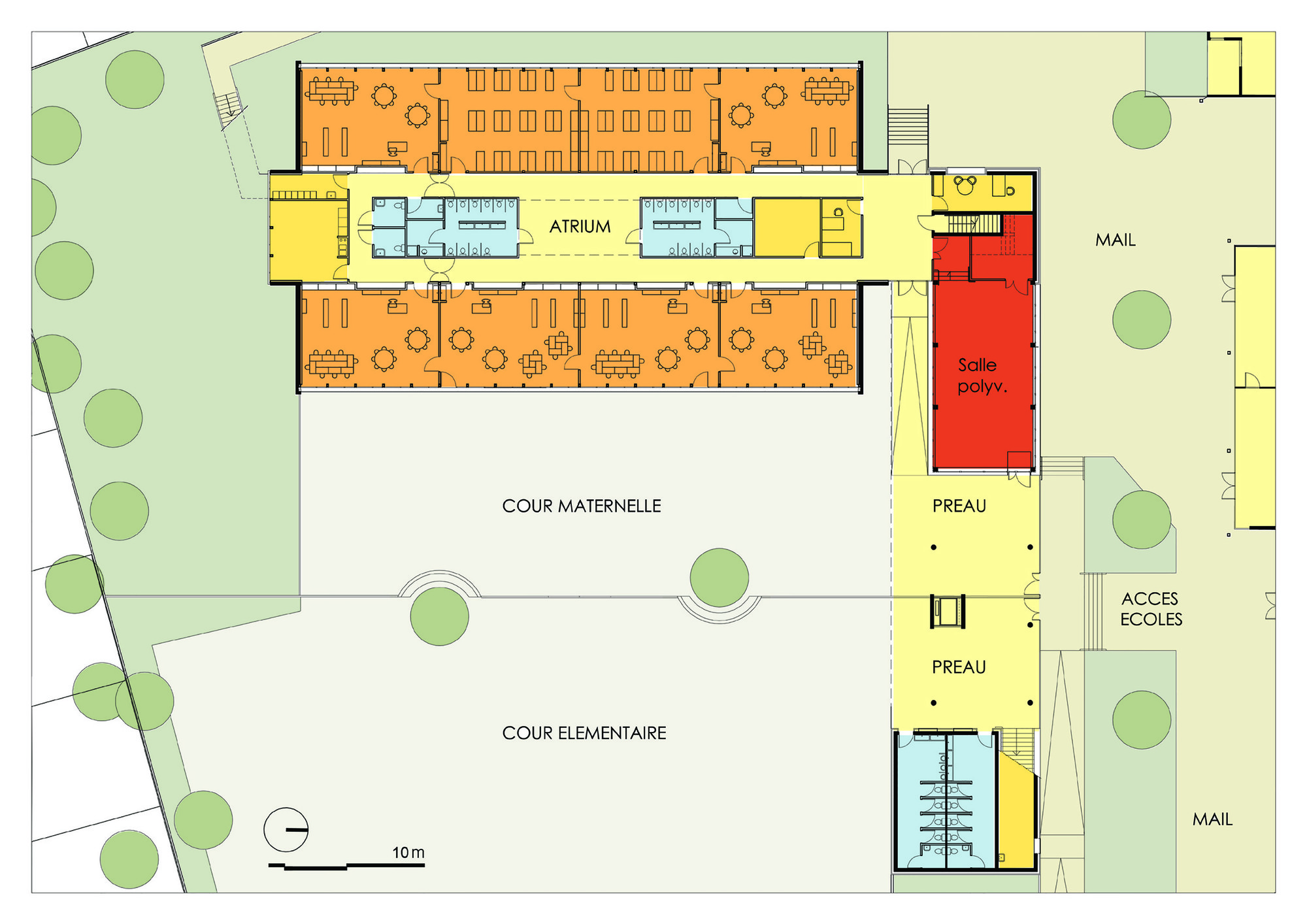 Gallery of Nelson Mandela School / AR+TE Architectes - 33