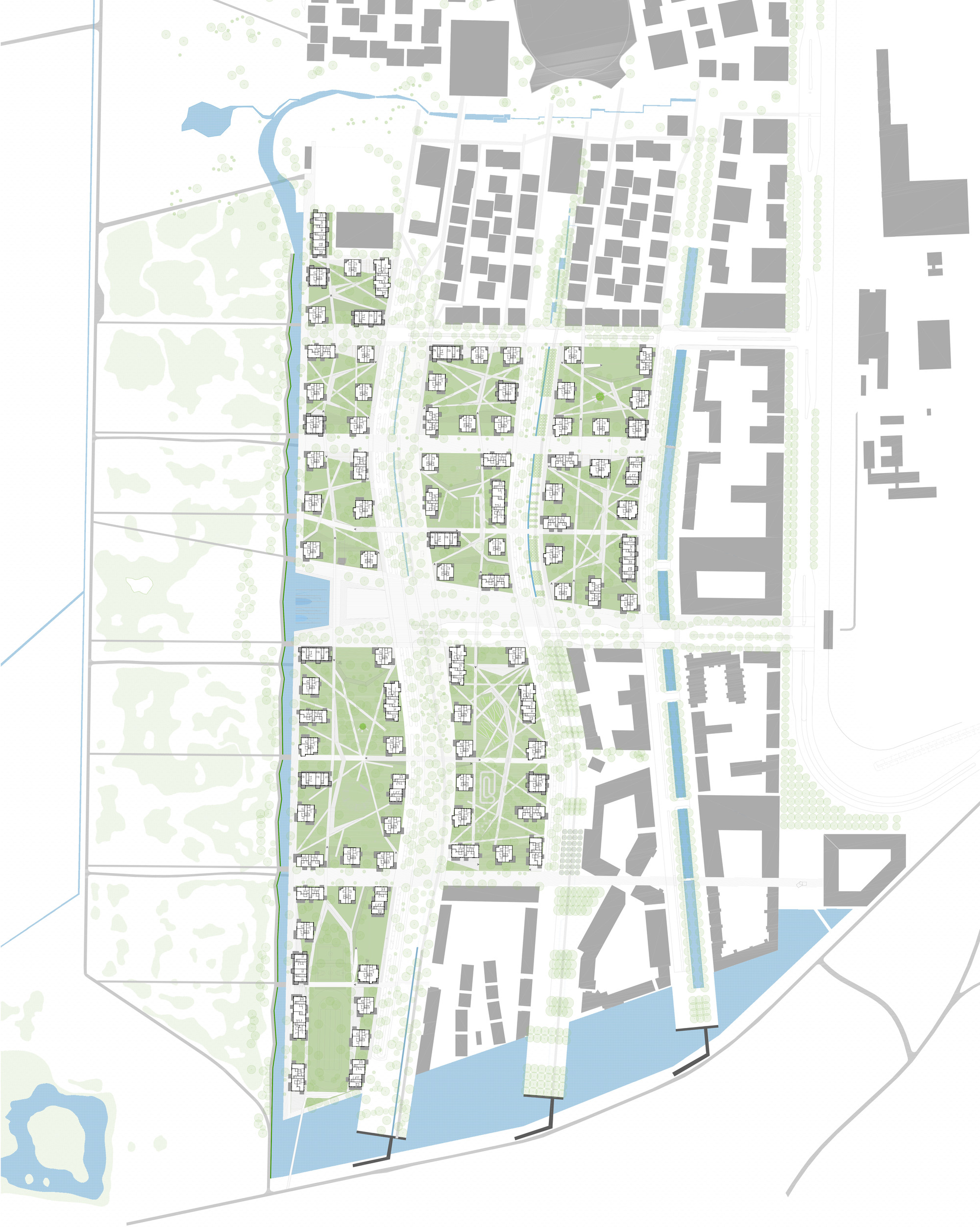 Galería de Estudio Lunar, propuesta para el plan maestro de Ørestad Syd ...