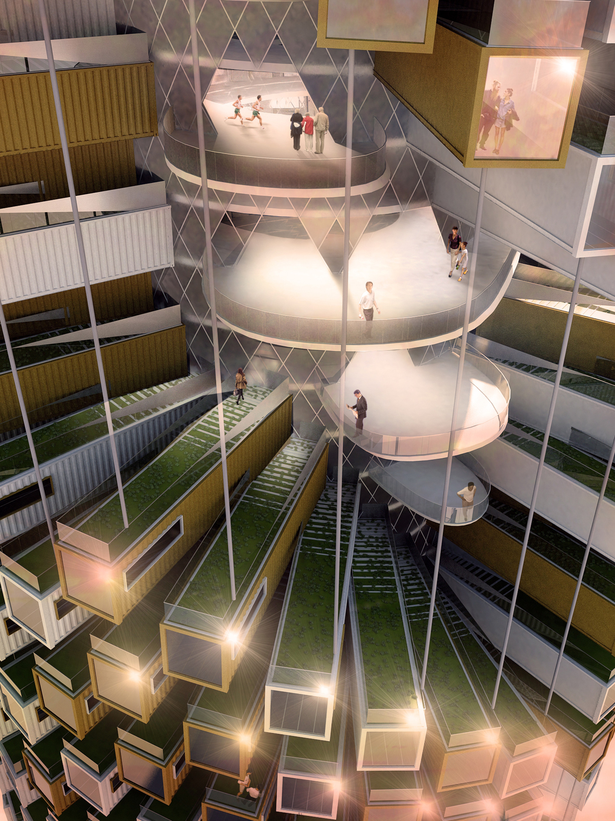 Gallery of M-Rad Proposes Live-Work Towers to Revitalize Downtown Las ...