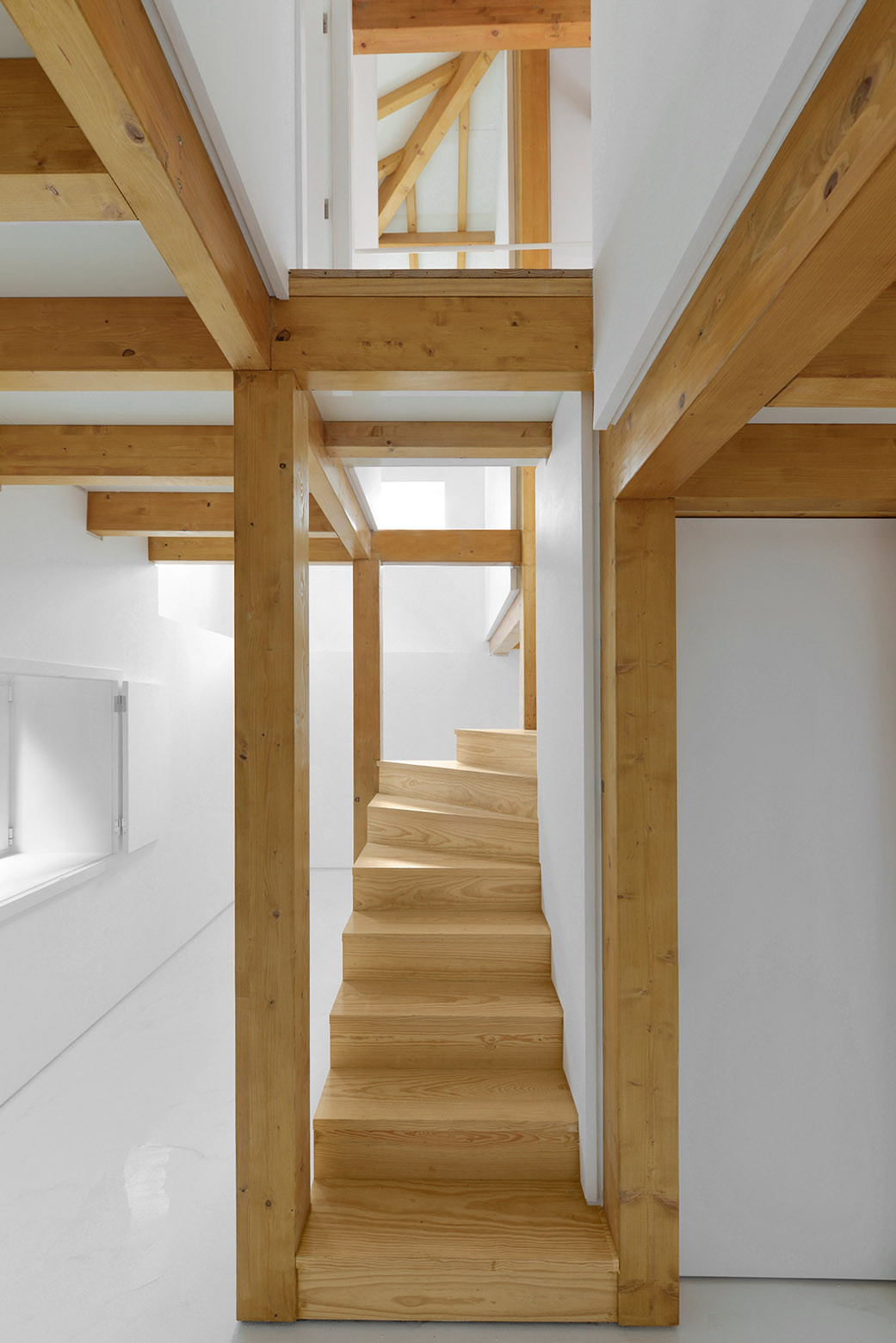 Gallery of Wood Structure Inside Stone Walls / Corpo Atelier - 16