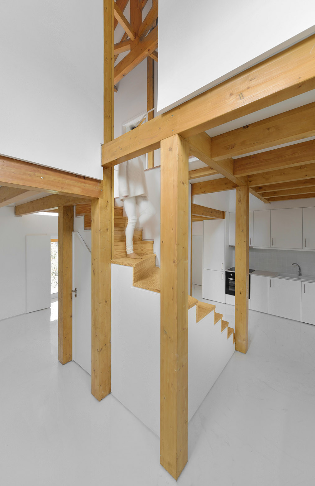 Gallery of Wood Structure Inside Stone Walls / Corpo Atelier - 20