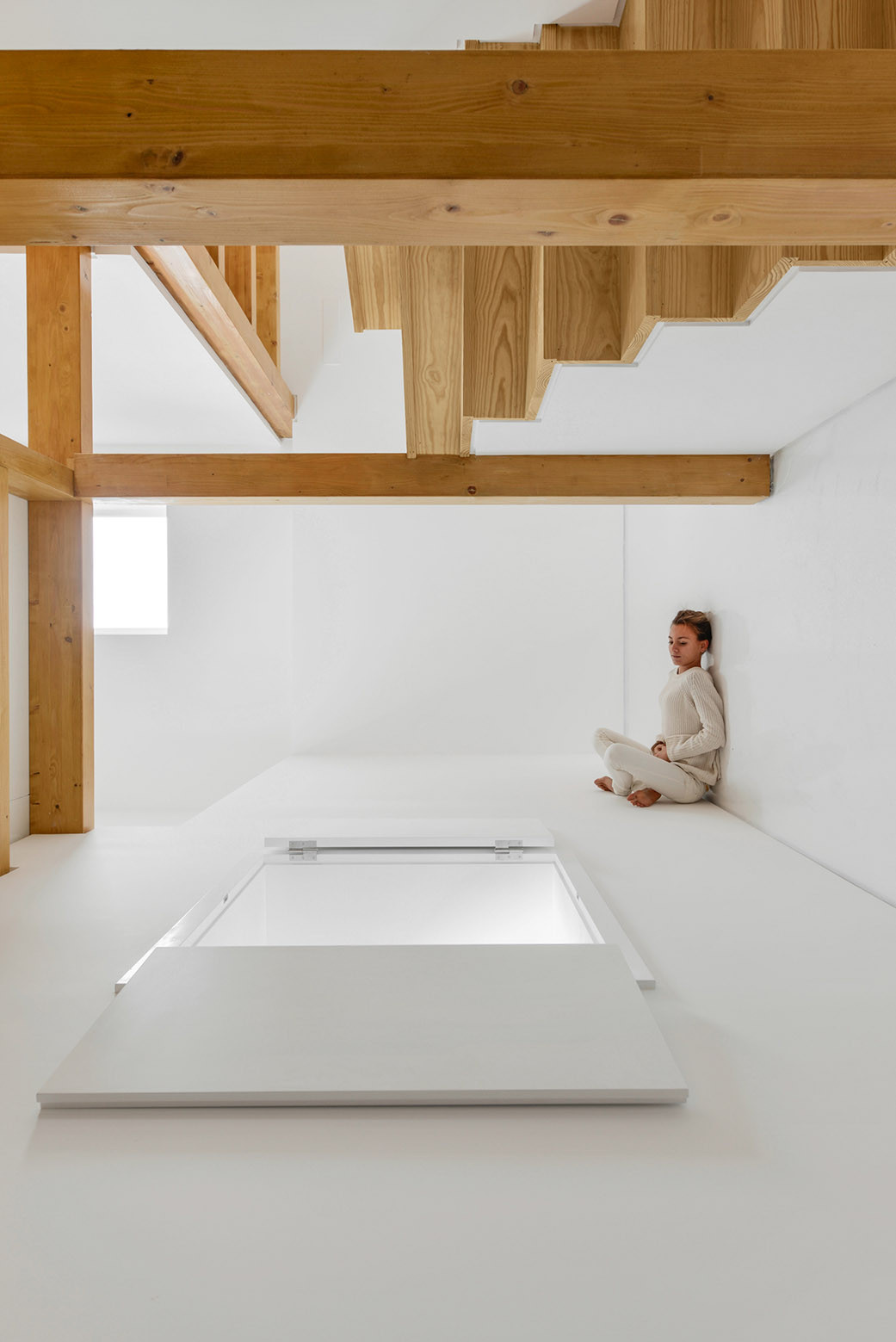 Gallery of Wood Structure Inside Stone Walls / Corpo Atelier - 20