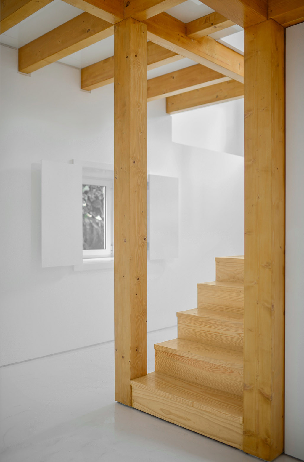 Gallery of Wood Structure Inside Stone Walls / Corpo Atelier - 10