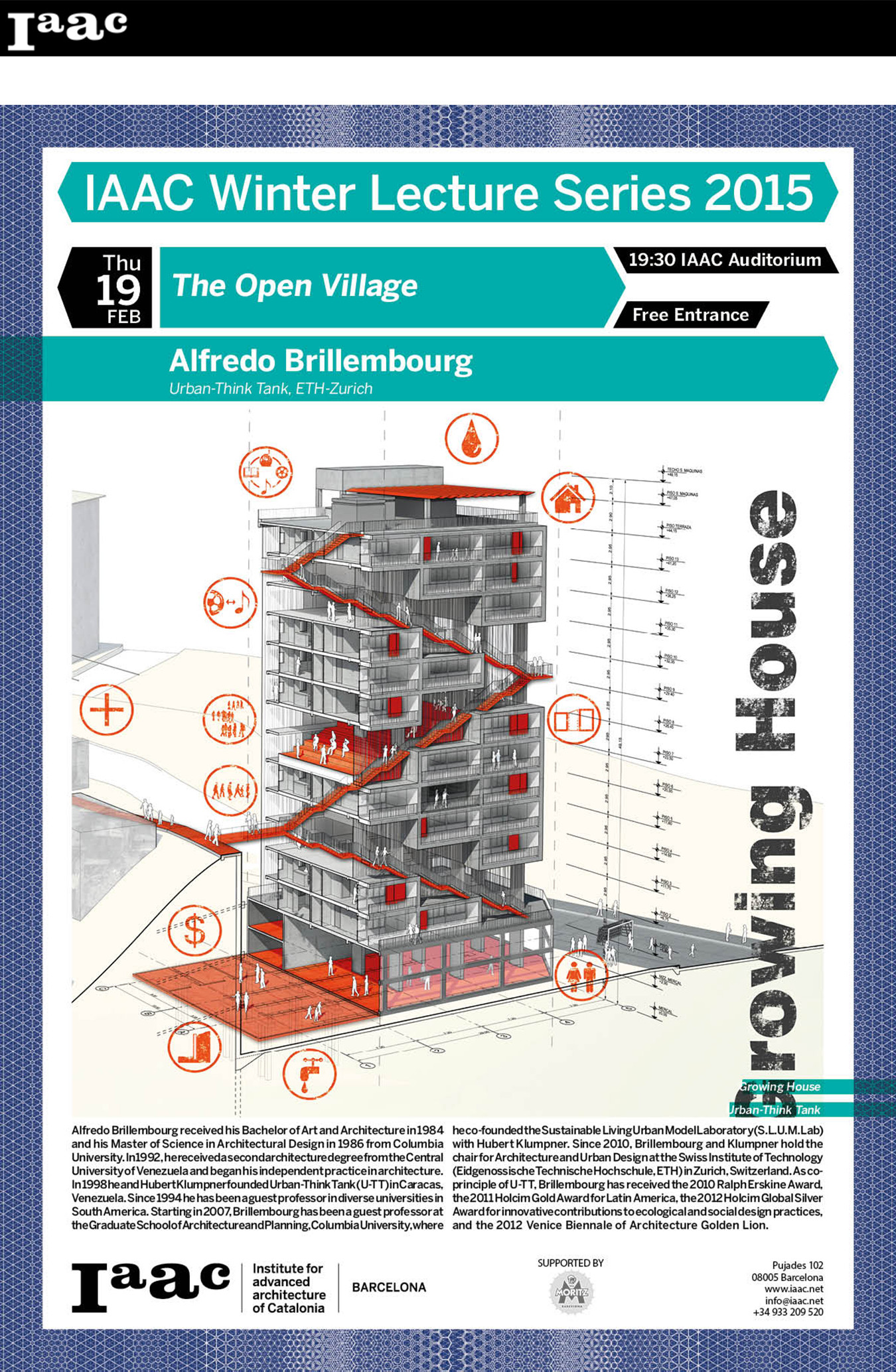 IaaC Winter Lecture Series 2015: Alfredo Brillembourg / Barcelona, España | ArchDaily en Español