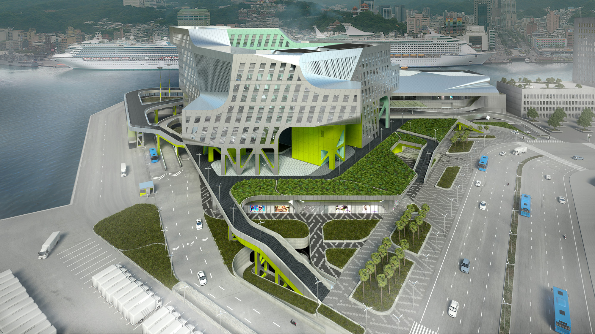 Gallery of Keelung Harbor Service Building / Neil M. Denari Architects - 8