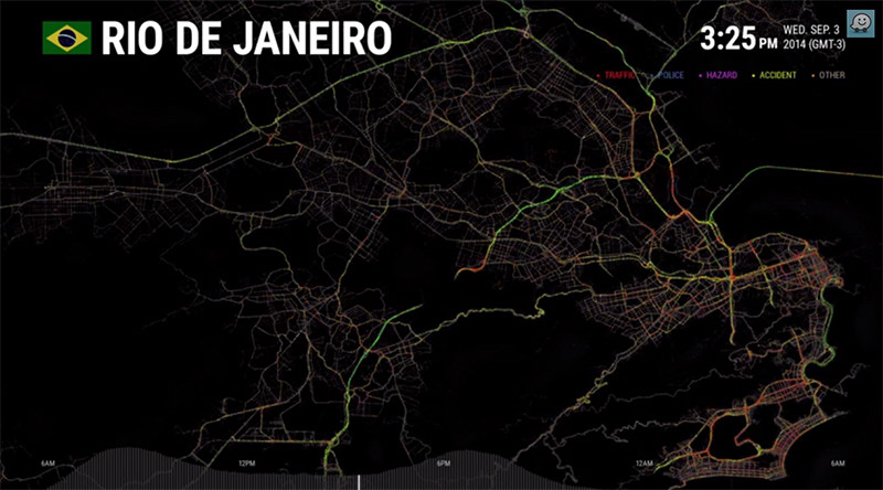 Vídeo: Mapa do trânsito do Rio de Janeiro é criado a partir de dados do ...