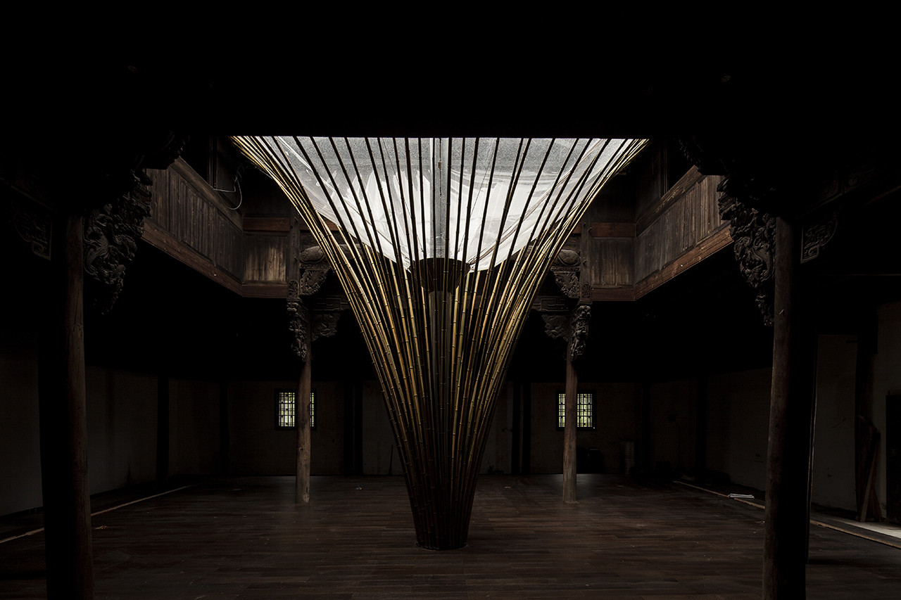 Gallery of Custom Bamboo Skylight Illuminates the Interior of a ...