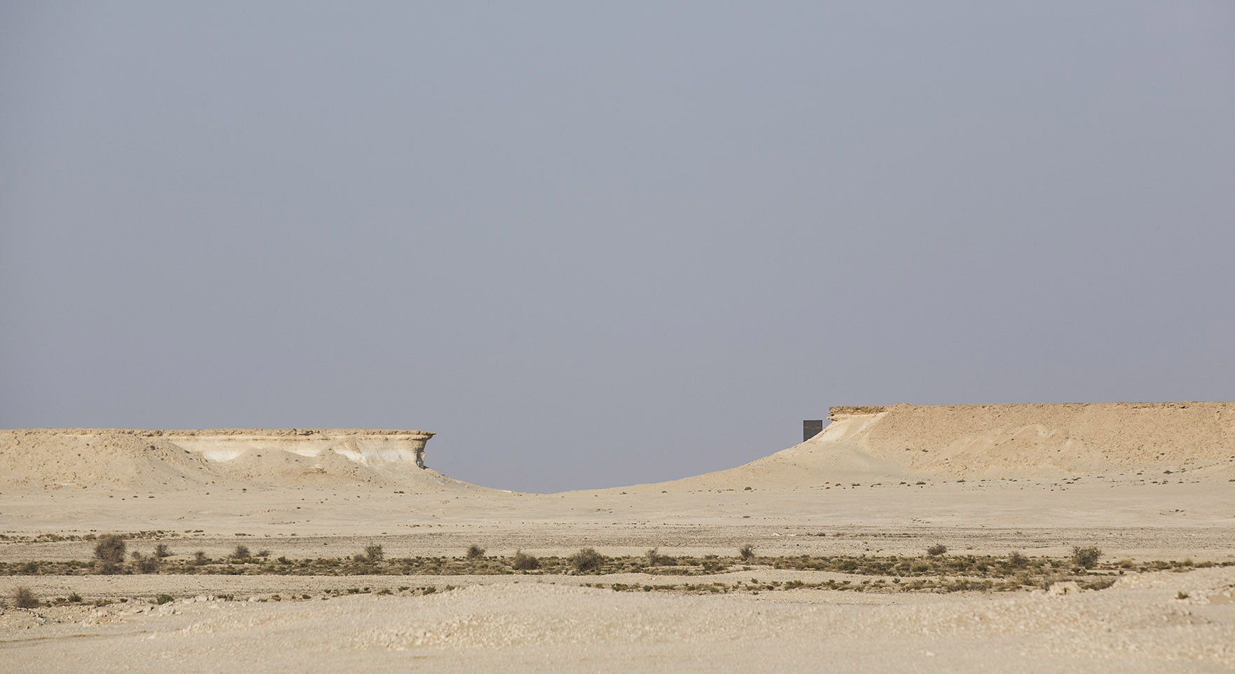 Gallery of Richard Serra's East-West/West-East Rises in the Qatari ...