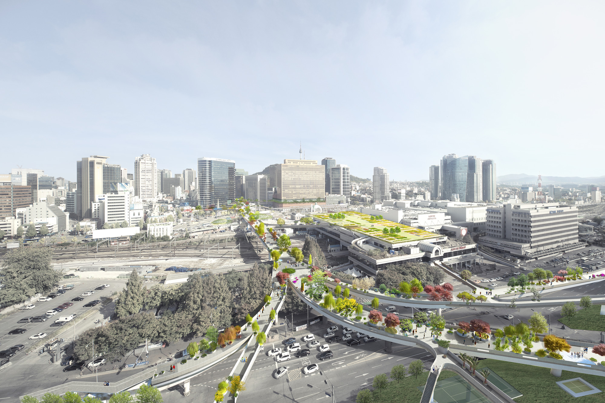Gallery of MVRDV to Transform Abandoned Highway in Seoul into Lush ...