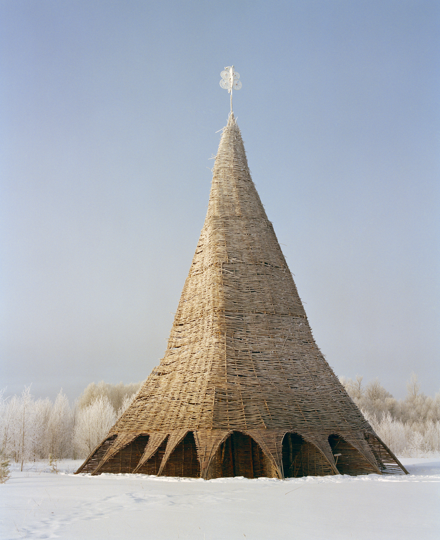 Gallery of Nikolay Polissky Creates Towering, Handcrafted Structures ...