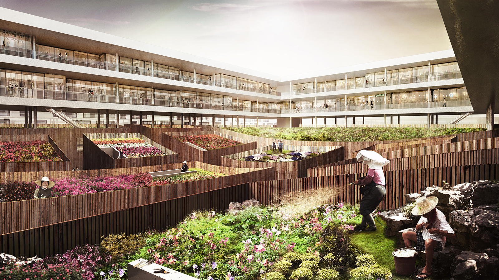 Gallery of KAMJZ Proposes Sustainable Ruichang Flower Market for China - 5