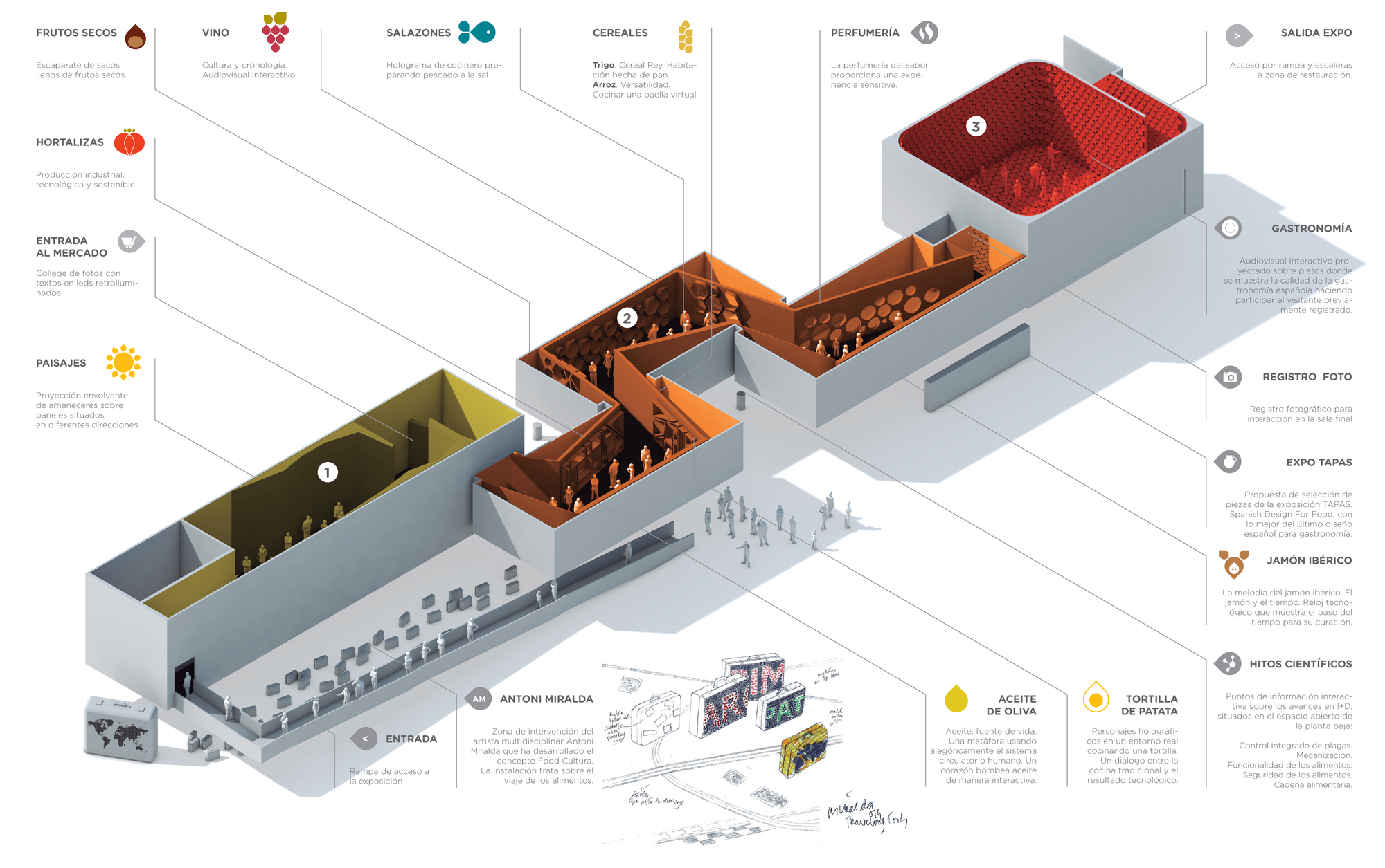 Spanish Pavilion Floor Plans