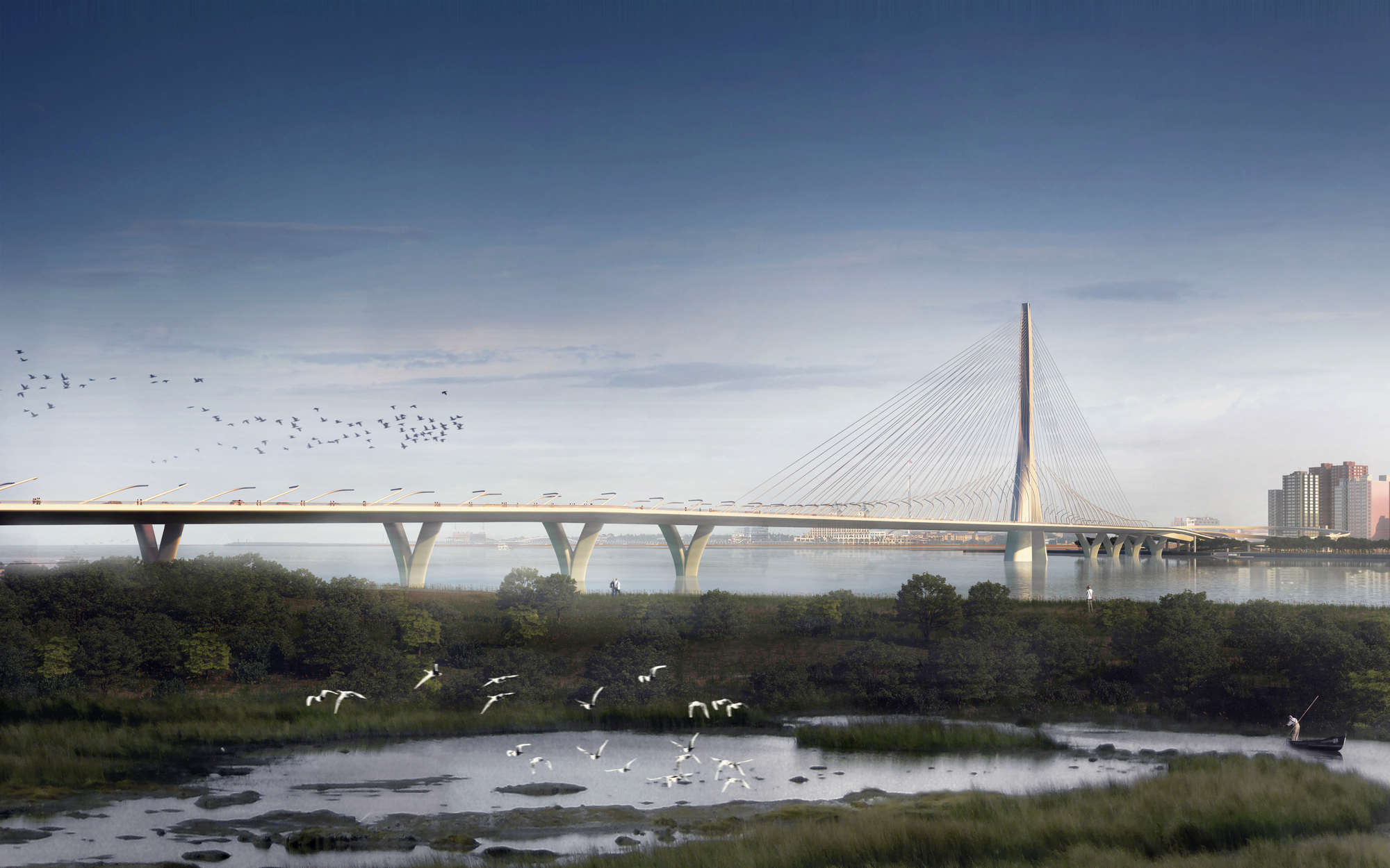 Gallery of Zaha Hadid Architects Win Danjiang Bridge Competition in ...