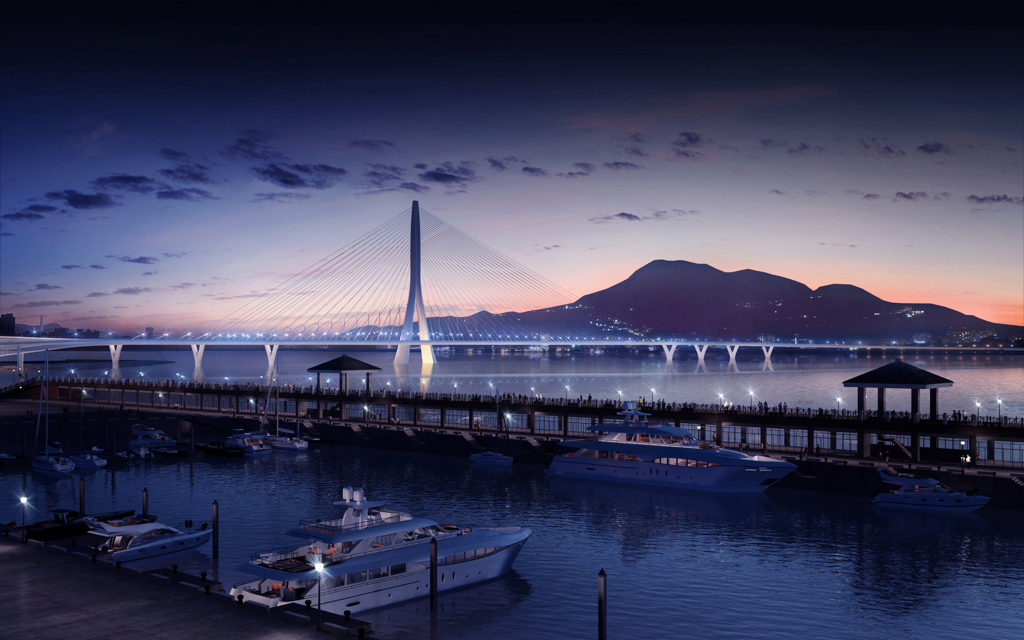 Gallery of Zaha Hadid Architects Win Danjiang Bridge Competition in ...