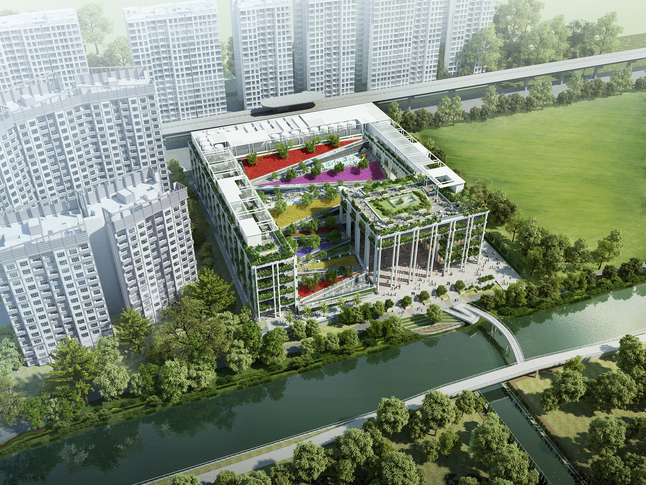 Gallery of Oasis Terrace: Singapore's New Neighborhood Center and ...