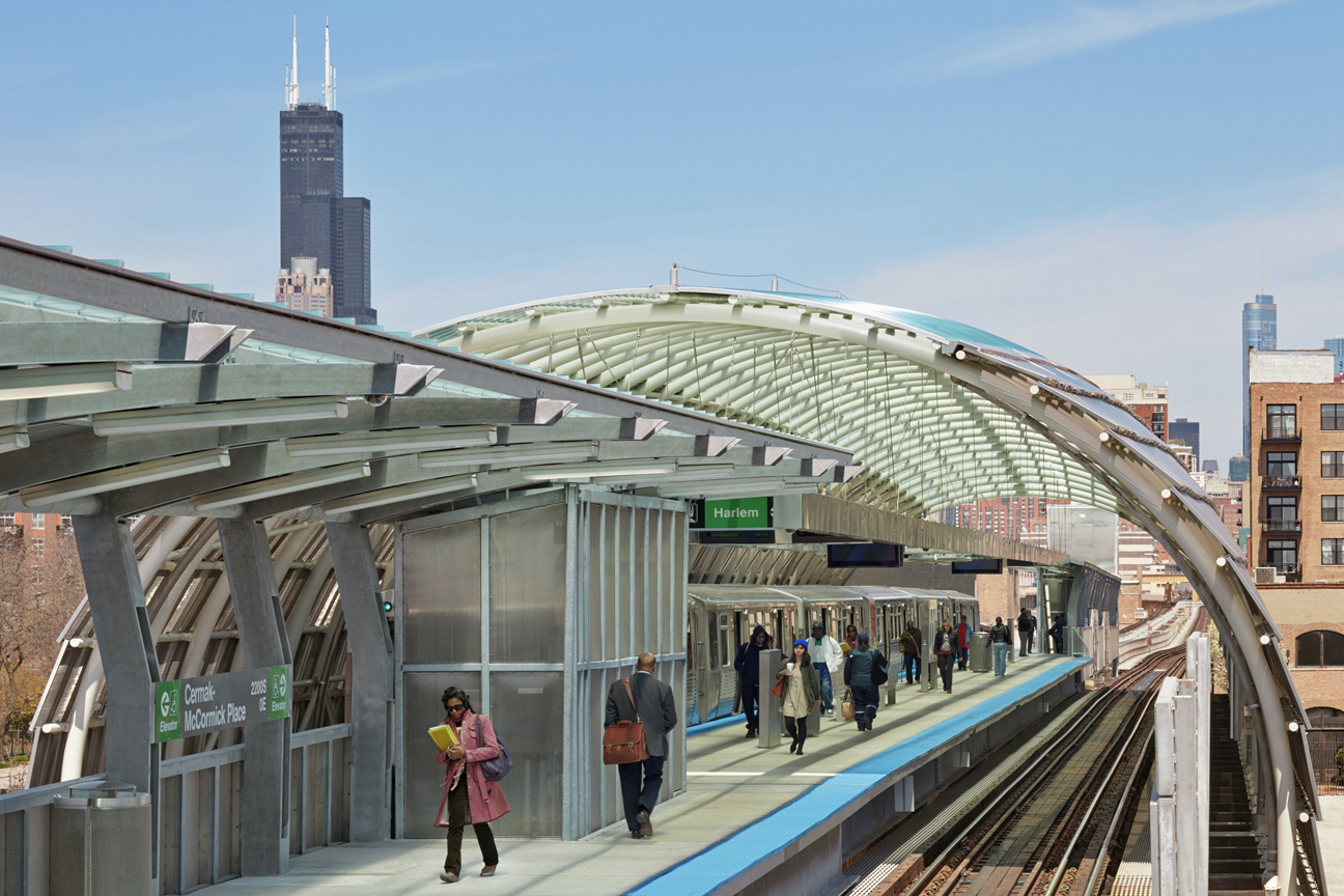 Gallery of Cermak McCormick Place Station / Ross Barney Architects - 9