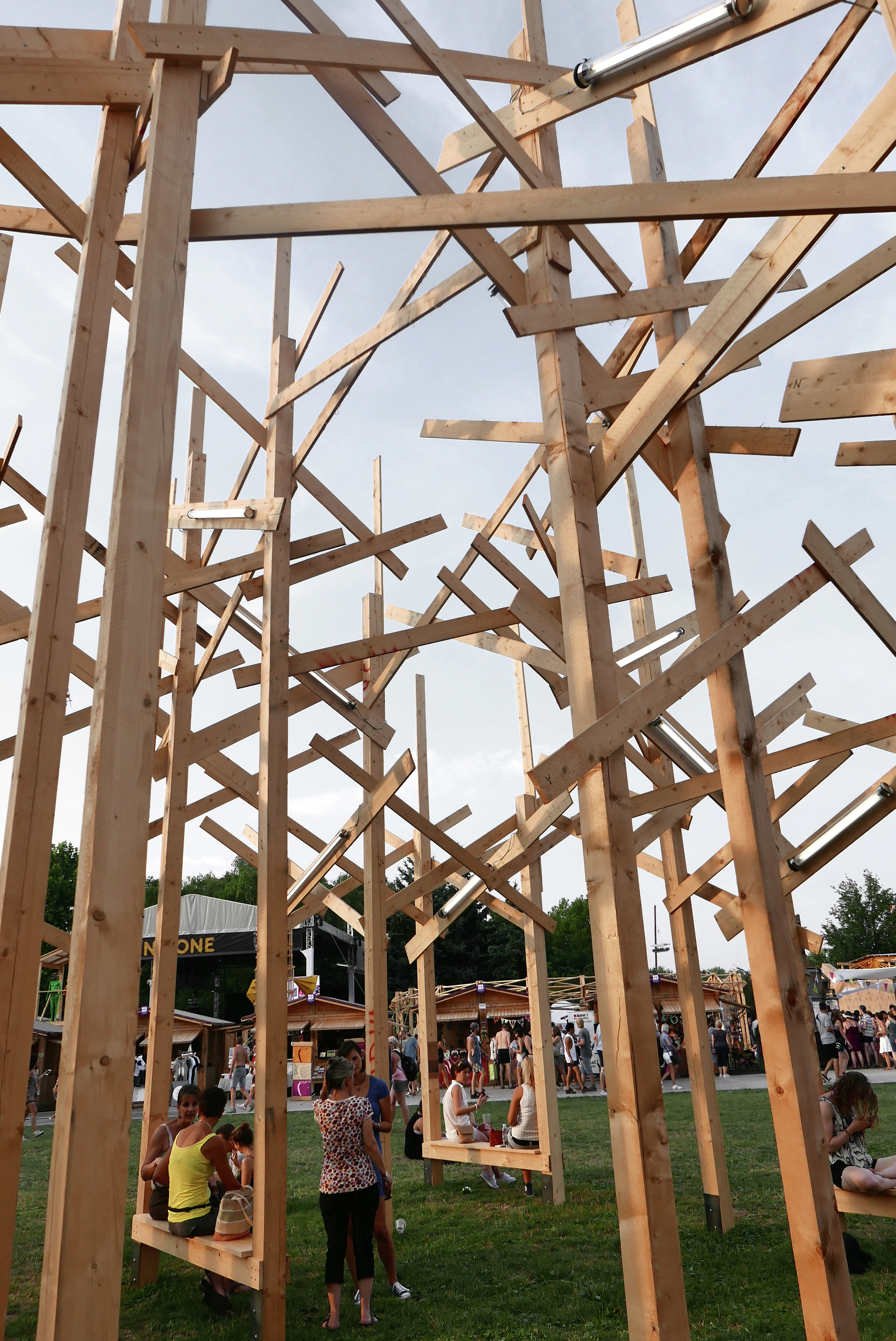 Gallery of Atelier YokYok Creates Wood Forest Installation in Budapest - 7