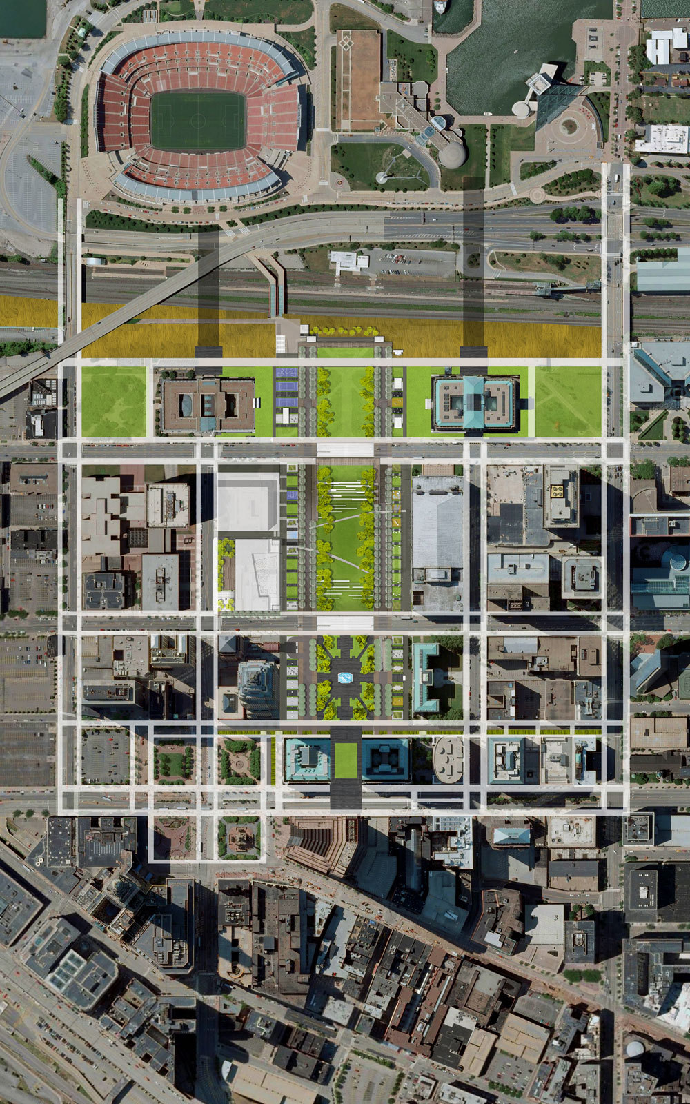 Gallery of Downtown Cleveland Plan / Gustafson Guthrie Nichol - 3