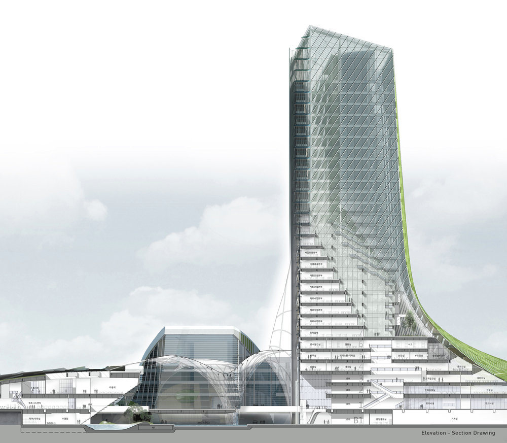 Gallery of KEPCO Headquarters Competition proposal / H Associates - 9