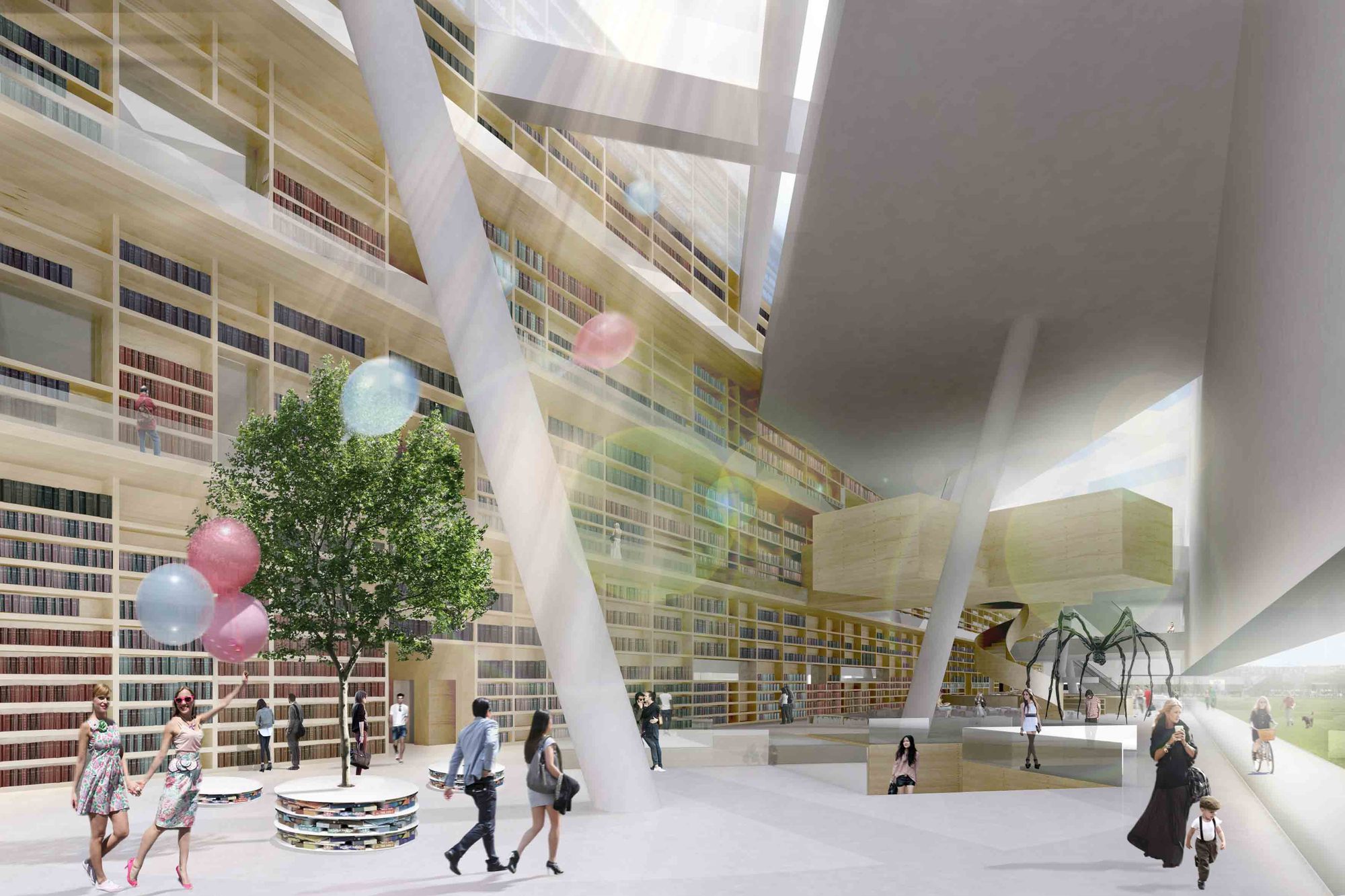 Gallery of Helsinki Central Library Competition Entry / AND-RÉ - 1