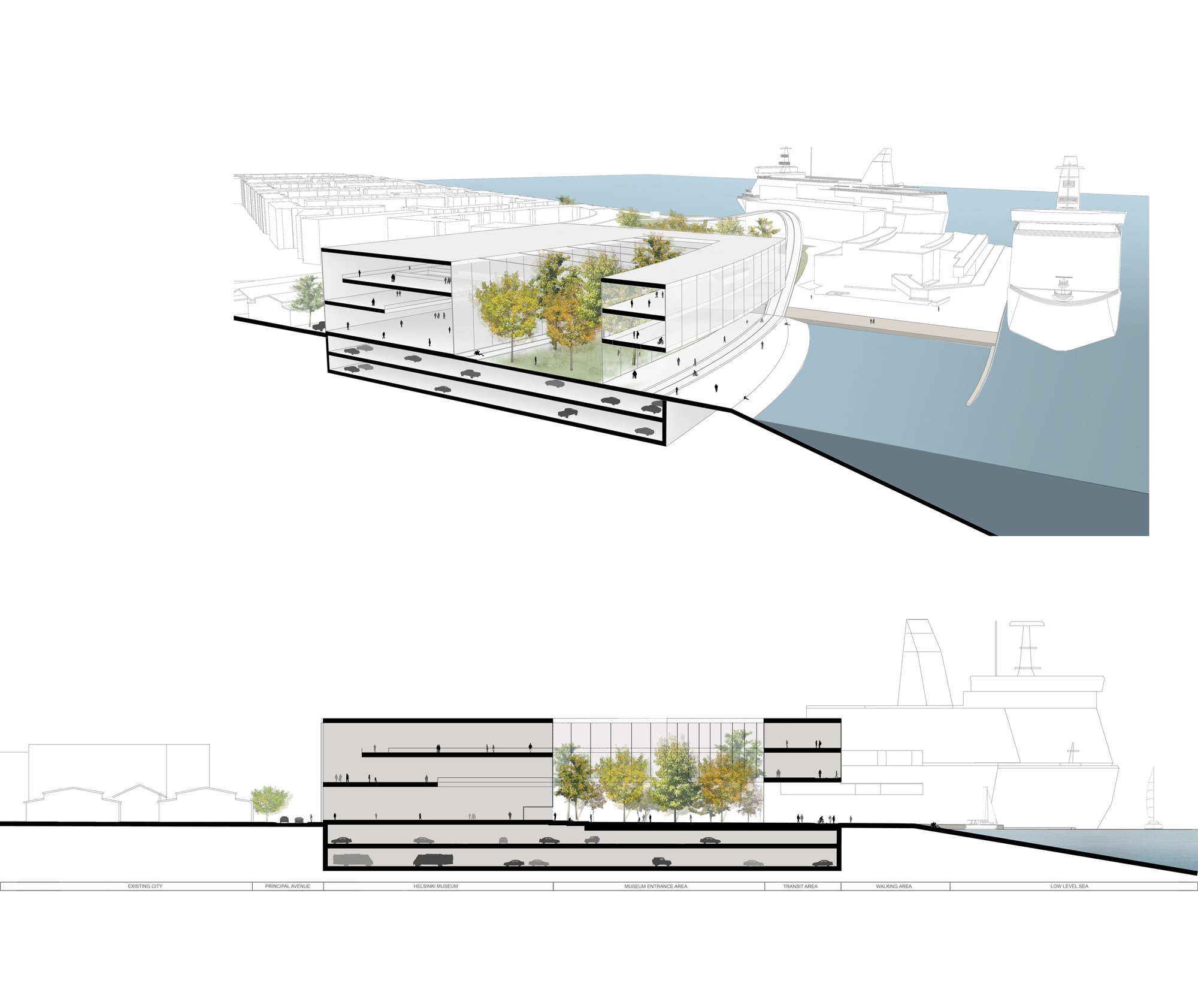 Galería de Propuesta para Borde Costero en Helsinki / DCPP Arquitectos - 17