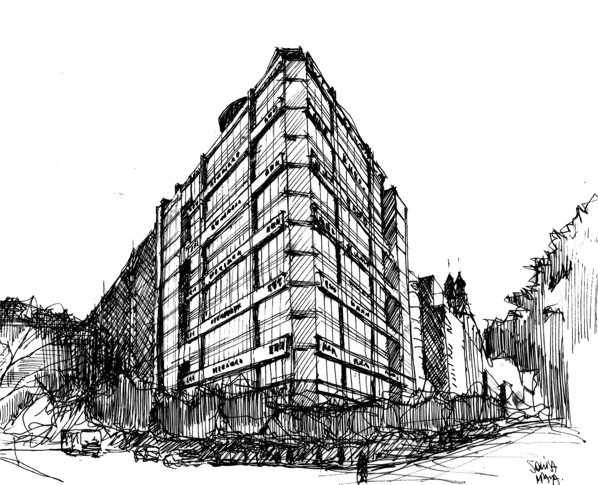Galería de Arte y Arquitectura: Croquis por Fabricio Contreras Ansbergs - 4