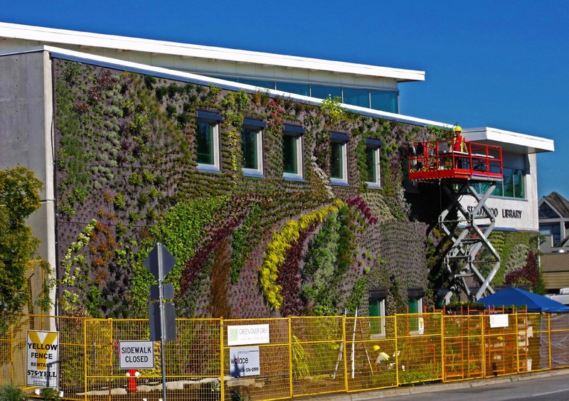 Galería de Muro Verde Biblioteca Semiahmoo / Green Over Grey - 7