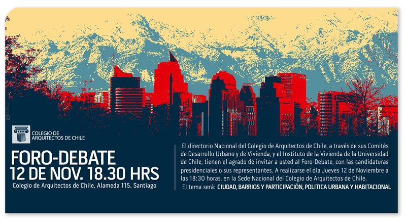 Foro-Debate Presidencial organizado por el Colegio de Arquitectos ...