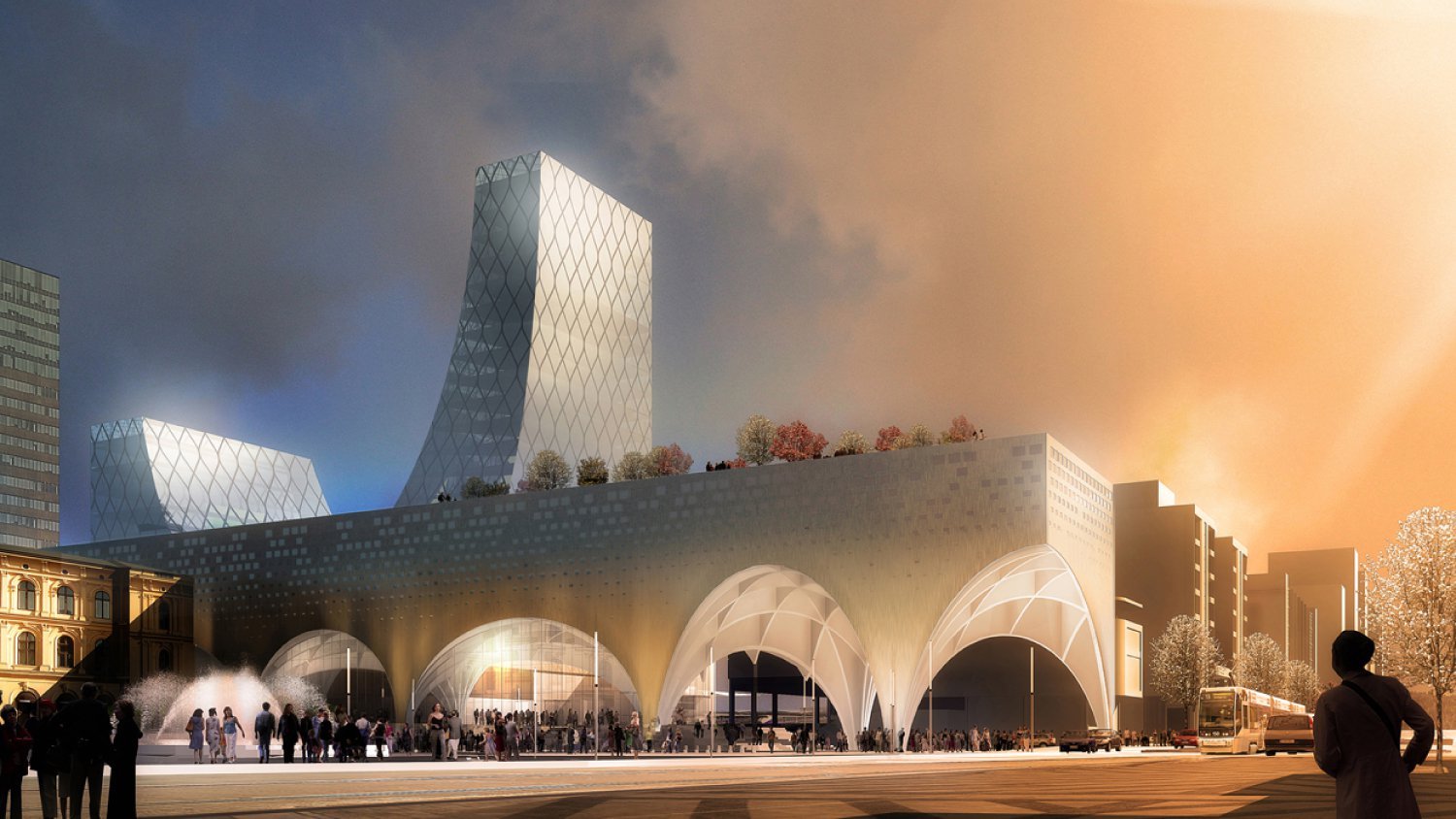 Nueva Estación Central de Oslo / Space Group | ArchDaily en Español