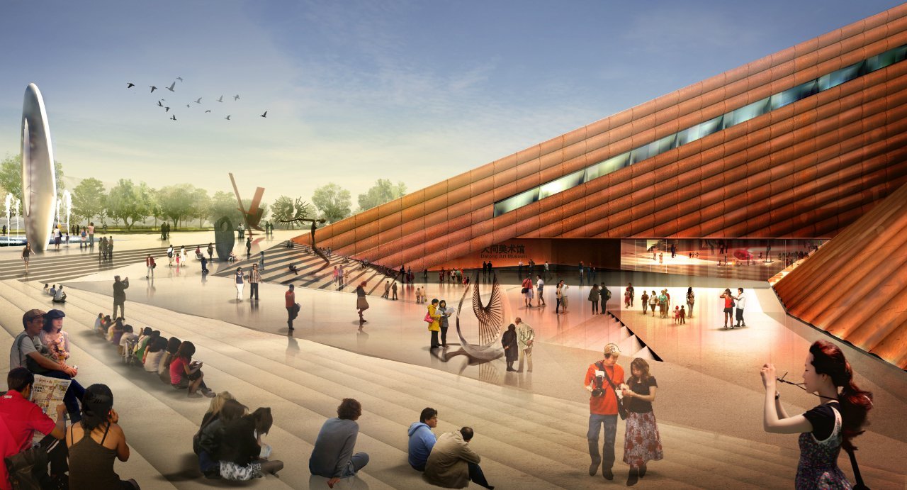 Gallery of Datong Art Museum design revealed by Foster + Partners - 2