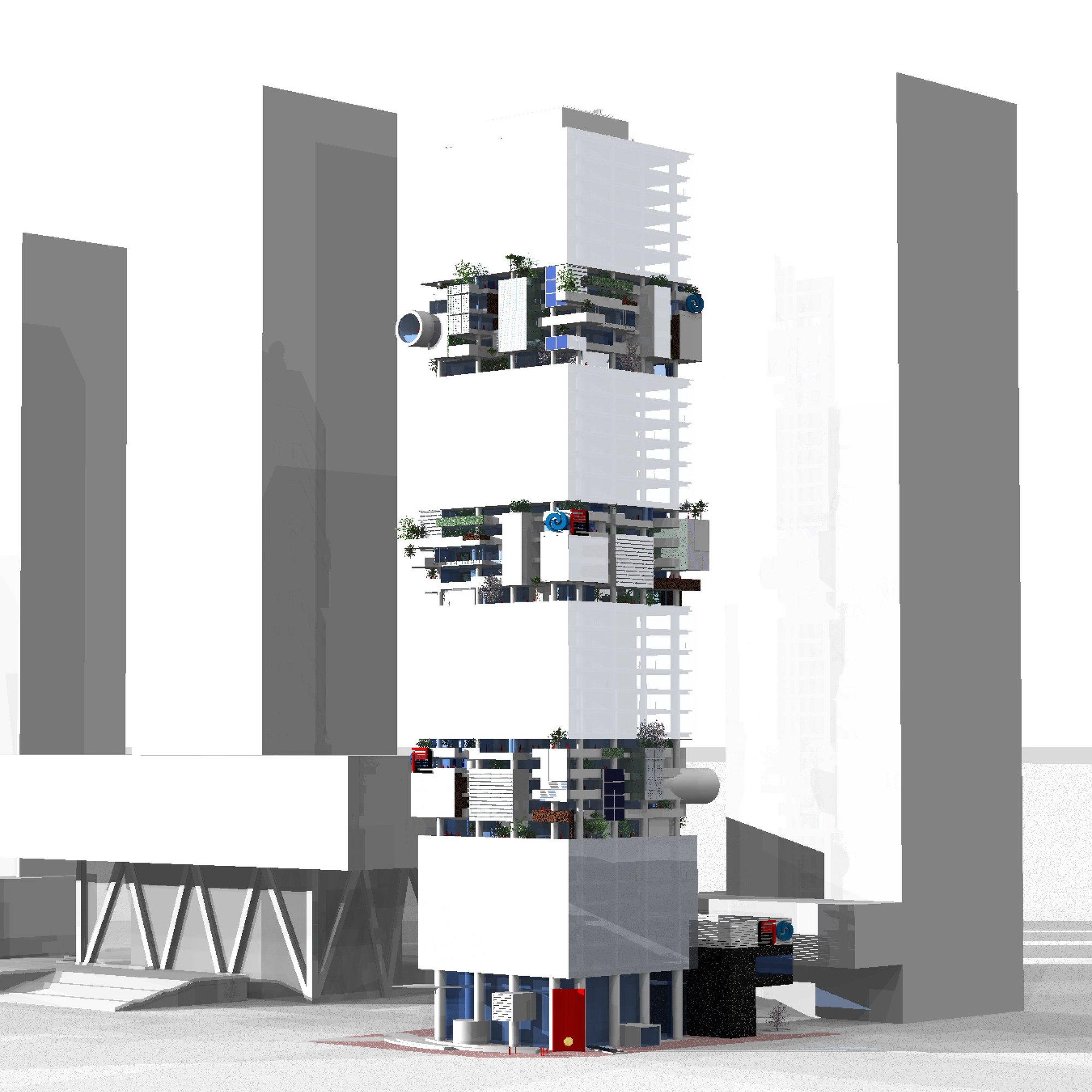 Gallery of SBF Tower / Atelier Hollein - 3