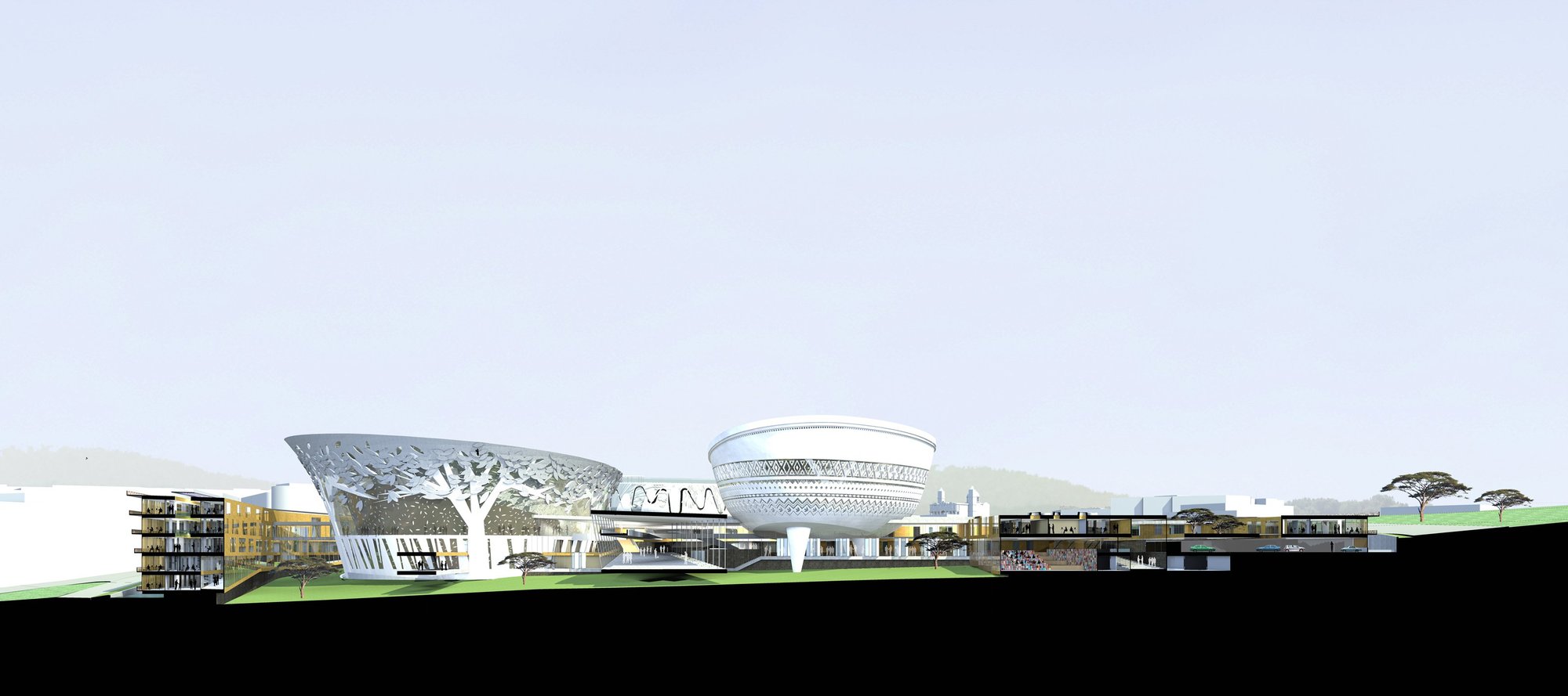 New Ethiopian Parliament Building Complex Winning Proposal / Treurniet ...