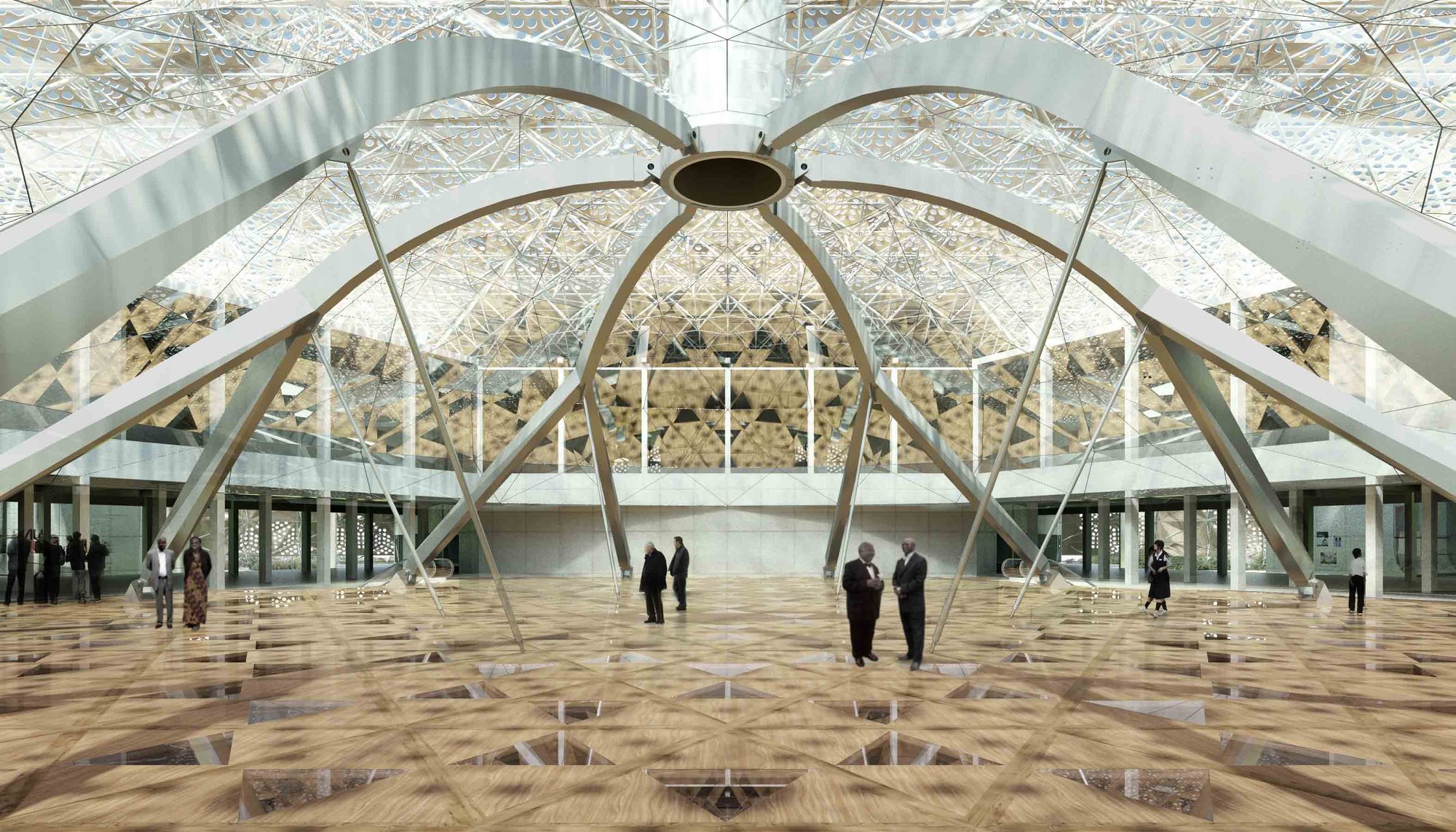 Gallery of Conference Center Reconstruction Second Prize Winning ...