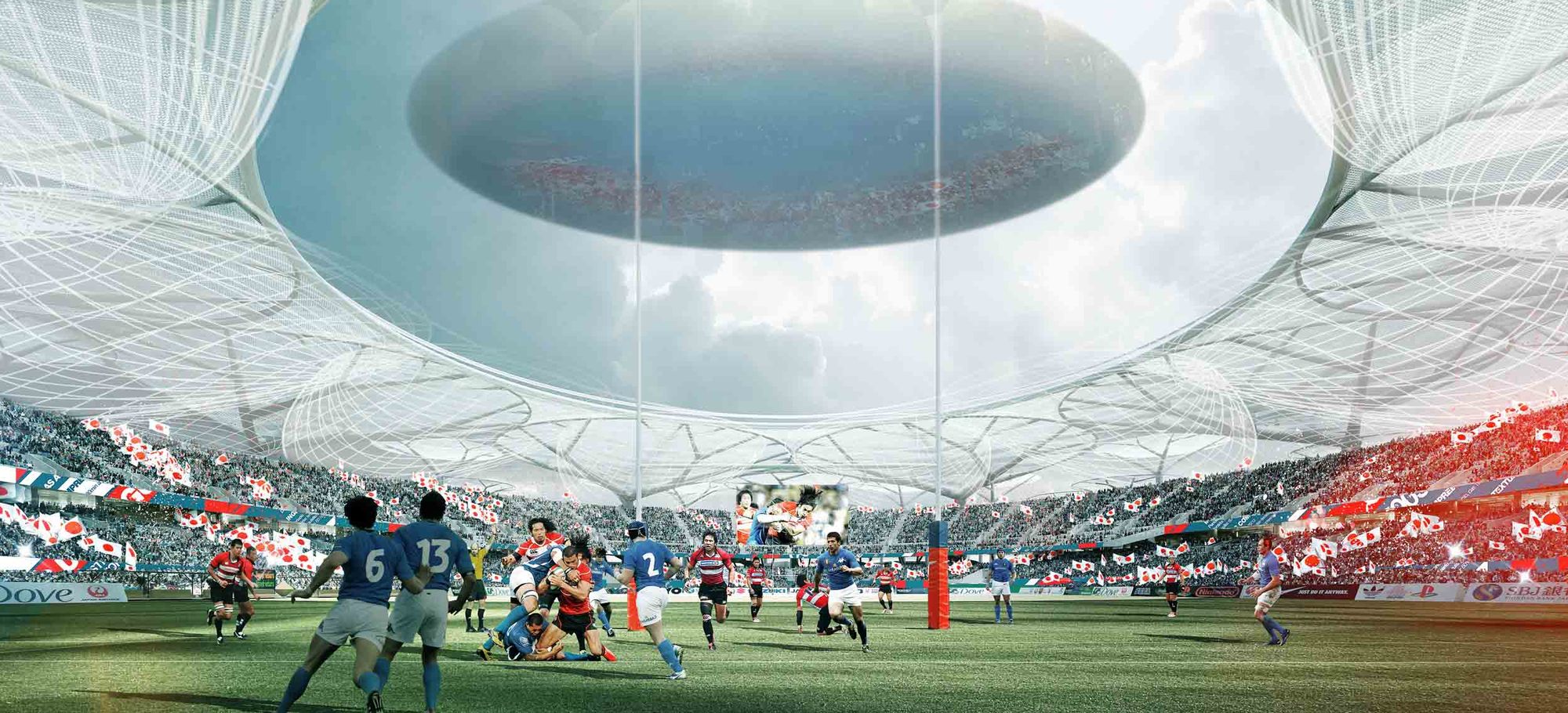 Gallery of Japan National Stadium Competition Entry / Jackson ...