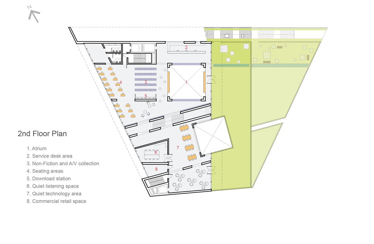 Gallery of Green Square Library & Plaza Design Competition Entry ...