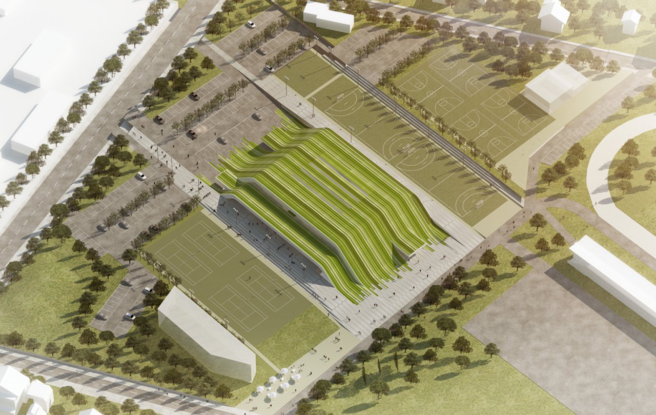 Gallery of Multi-Purpose Sports Hall Competition Entry / MACA Estudio ...