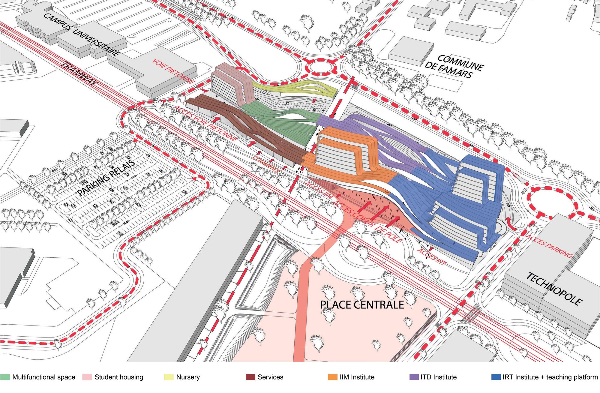 Gallery of Valenciennes Technopole for Sustainable Mobility Competition ...