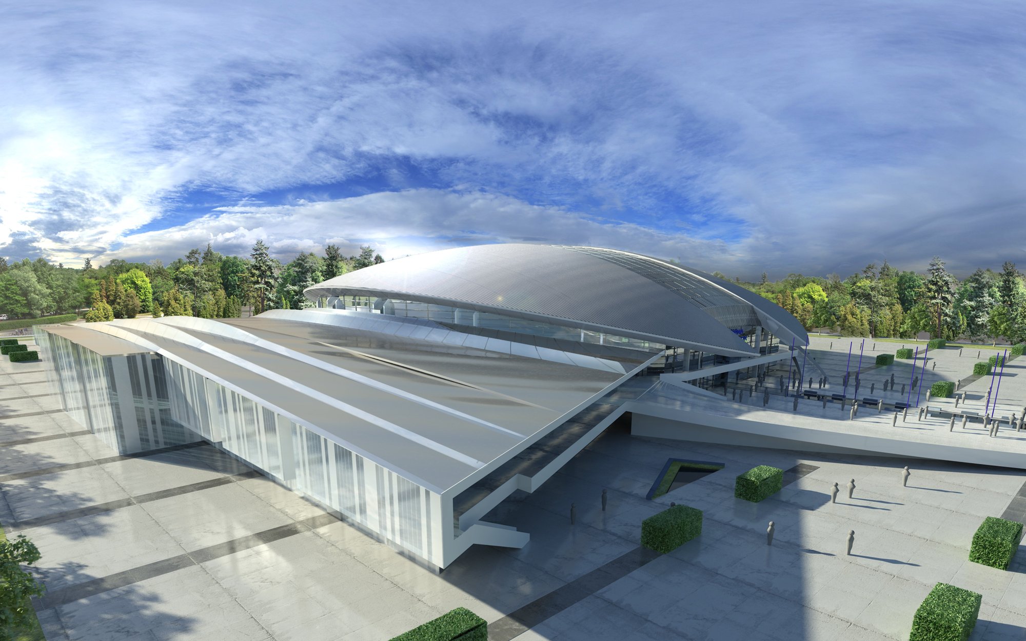 Gallery of Sports Hall Competition Entry / Studio EL - 10