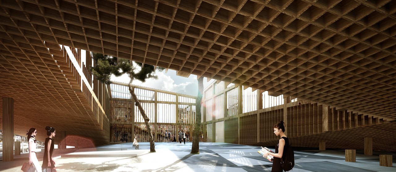 Gallery of Daegu Gosan Public Library Competition Entry / MenoMenoPiu ...