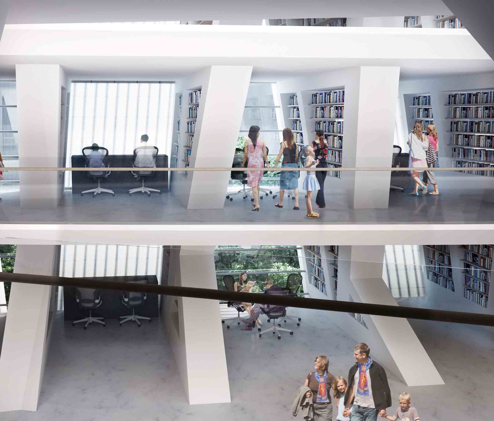 Gallery of Daegu Gosan Public Library Competition Entry / TheeAe LTD - 6