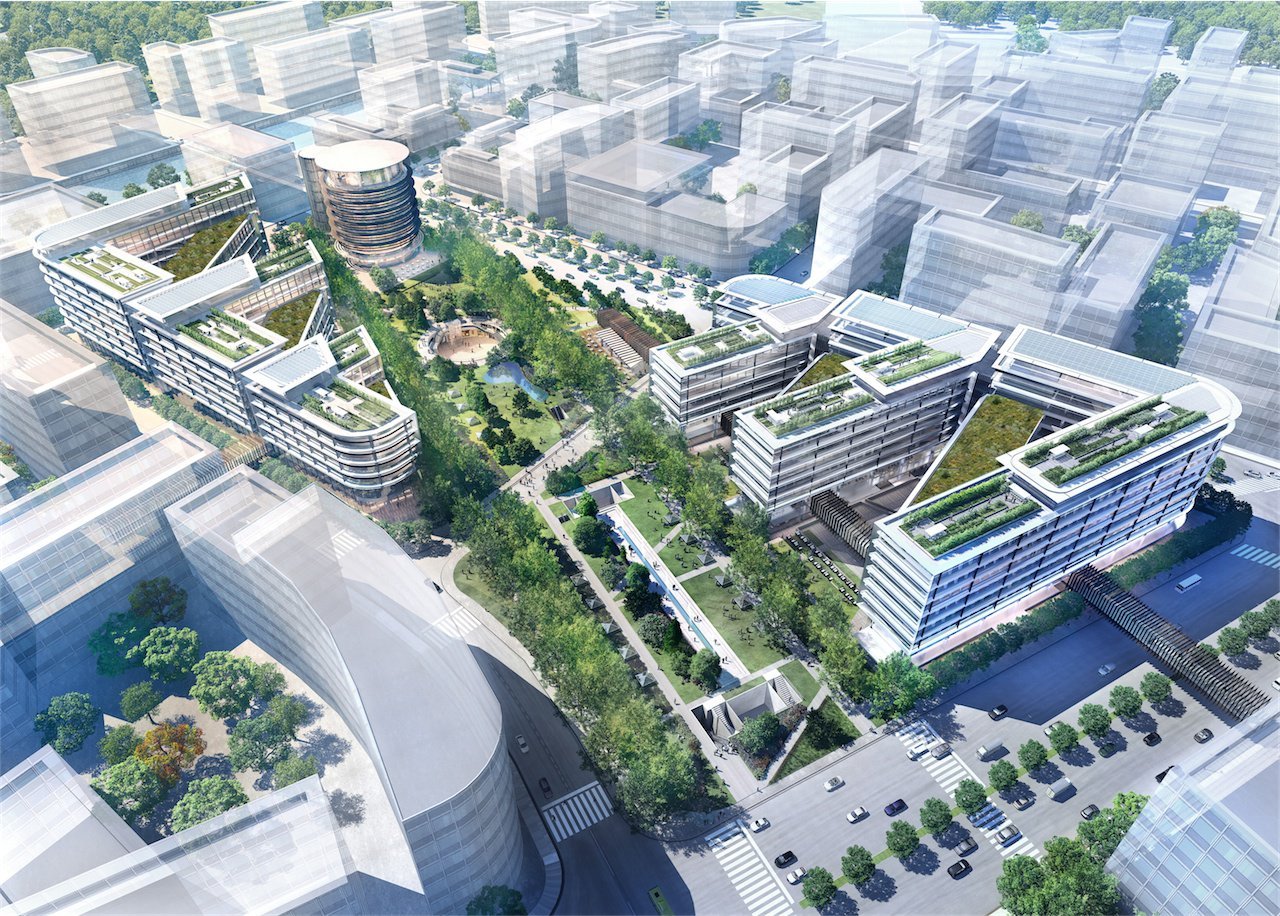 Gallery of Foster + Partners break ground on Shanghai mixed-use centre - 2