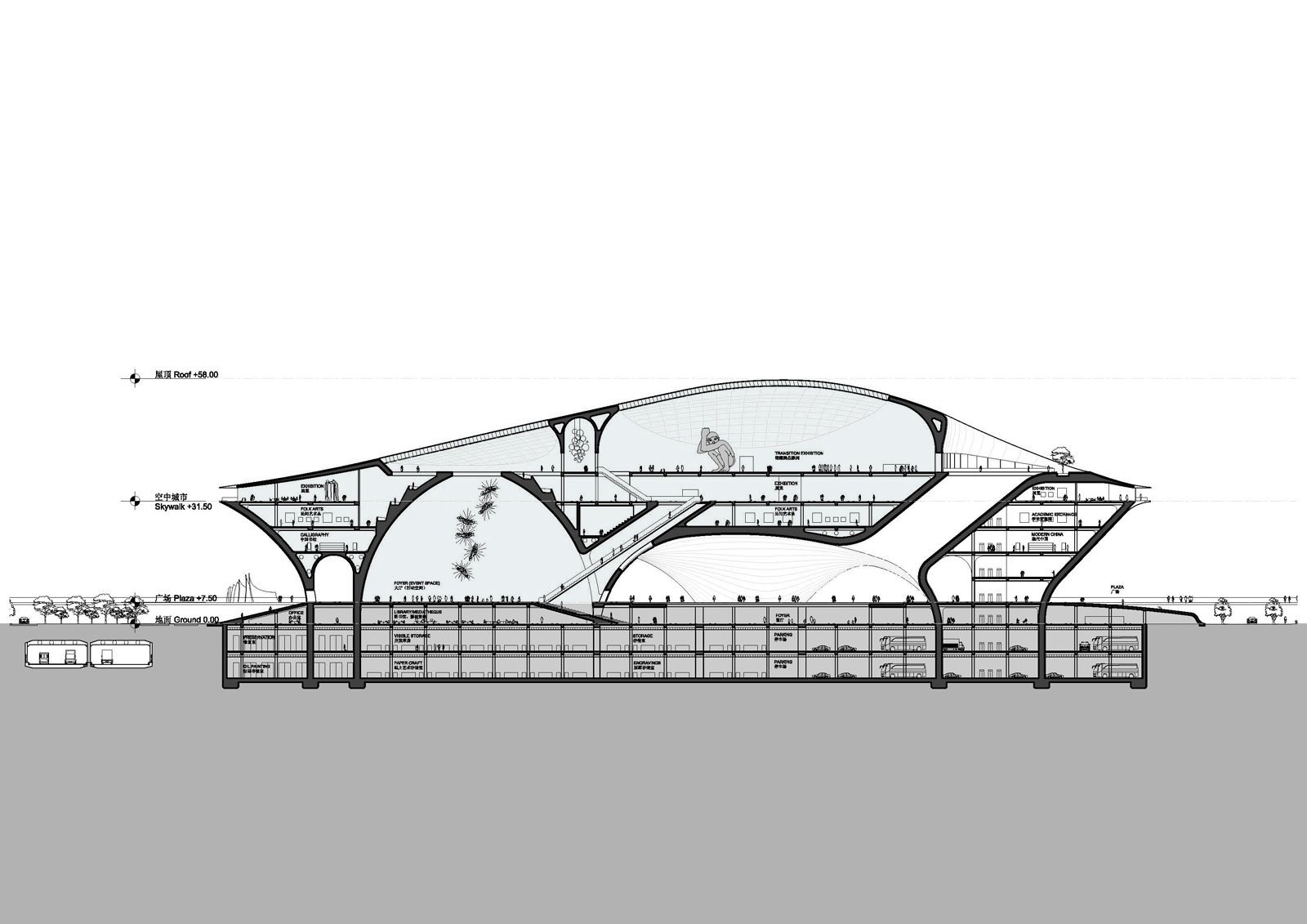 Gallery of National Museum of China Competition Entry / MAD Architects - 2