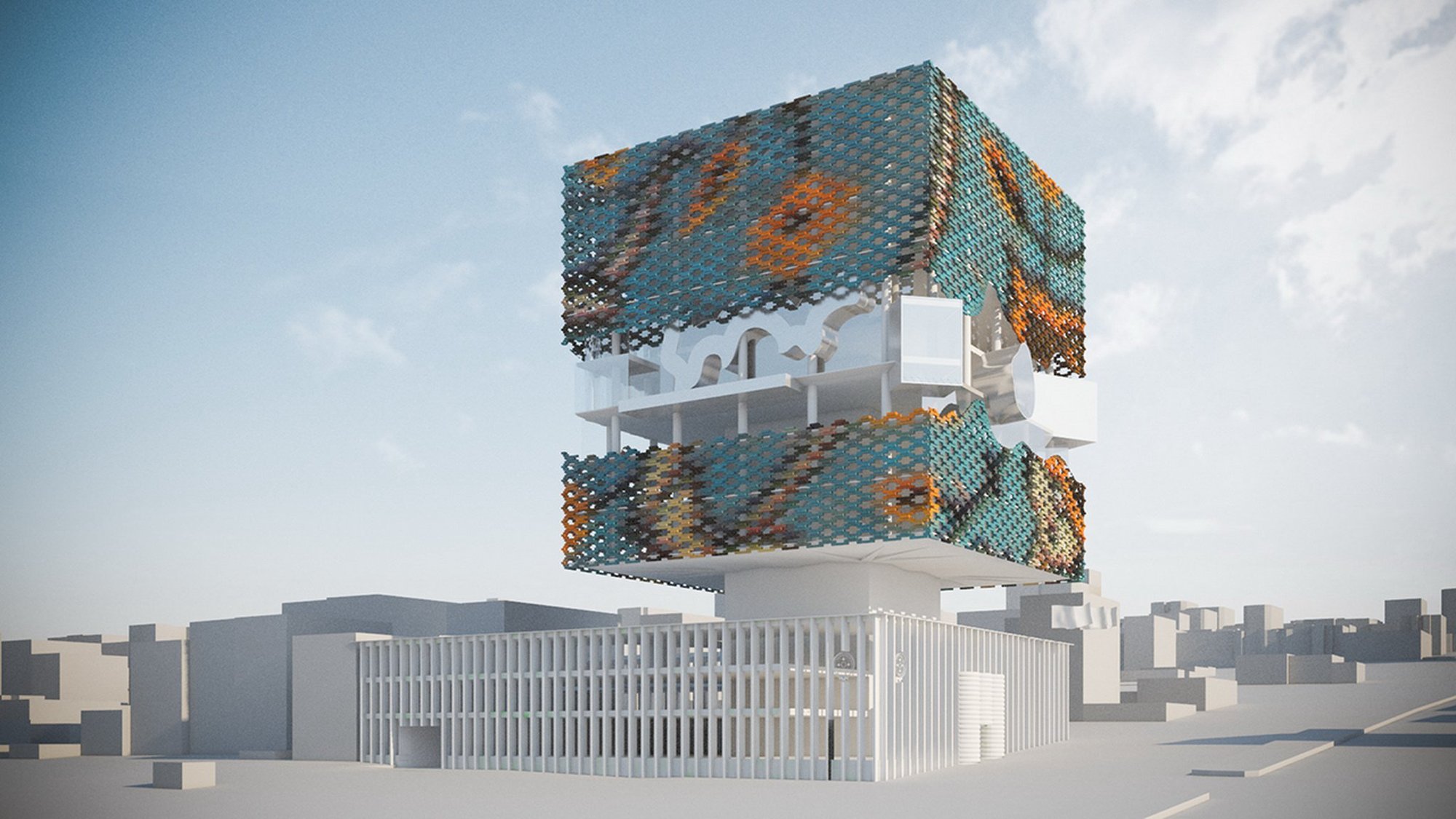 Gallery of Tehran Stock Exchange Competition Entry / Hans Hollein ...