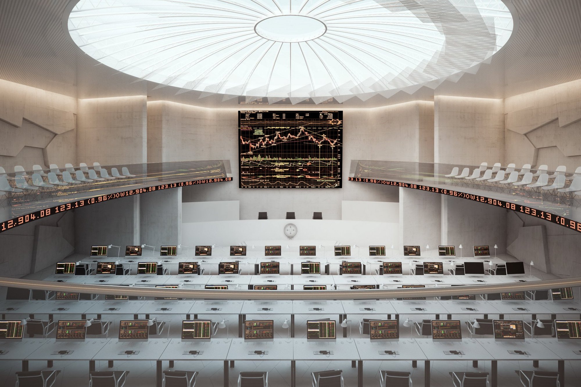 Gallery of Tehran Stock Exchange Competition Entry / Hans Hollein ...