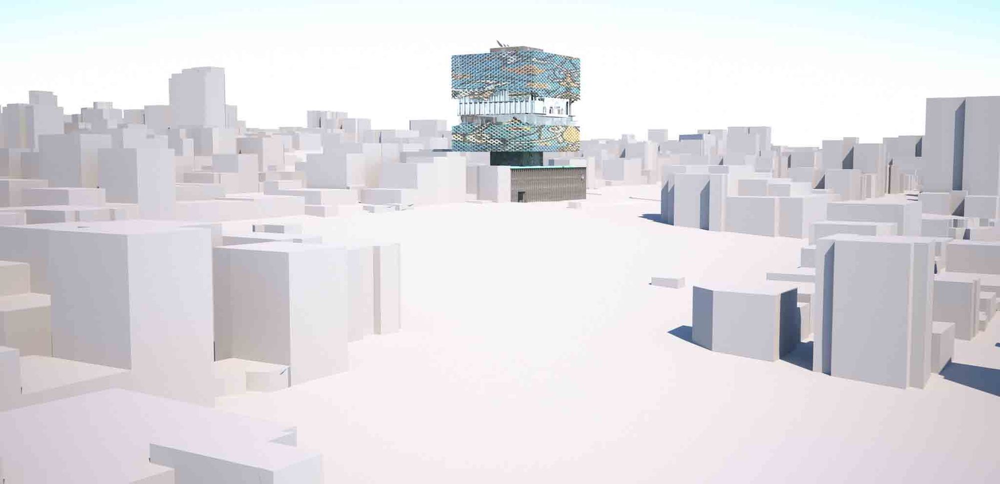 Tehran Stock Exchange Competition Entry / Hans Hollein & Partner ...