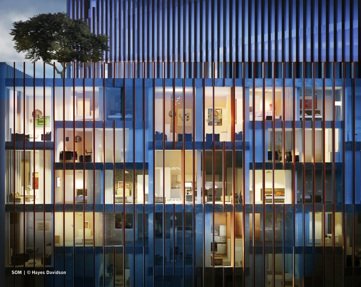 Gallery of Manhattan Loft Gardens / SOM - 12