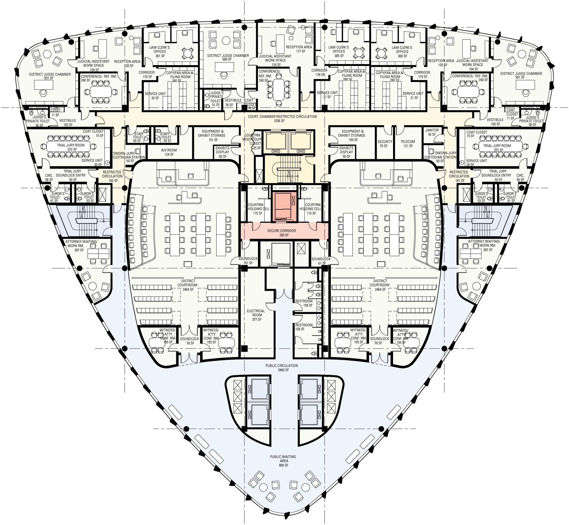 Gallery of New United States Courthouse Competition Entry / Yazdani ...