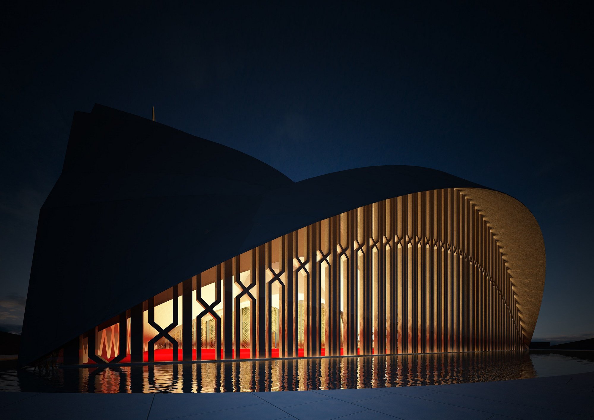 Gallery of Istanbul Camlica Mosque Second Prize Winning Proposal / SN ...