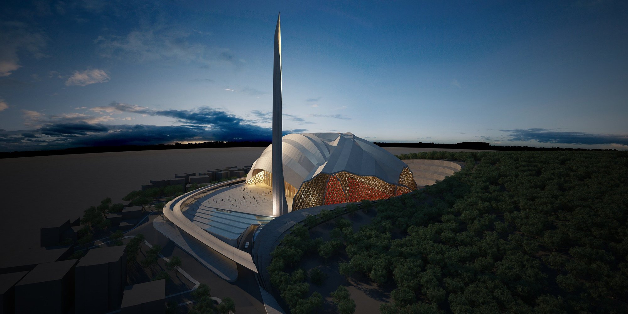 Gallery of Istanbul Camlica Mosque Second Prize Winning Proposal / SN ...