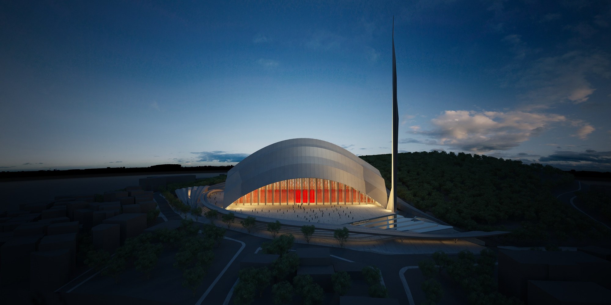 Gallery of Istanbul Camlica Mosque Second Prize Winning Proposal / SN ...